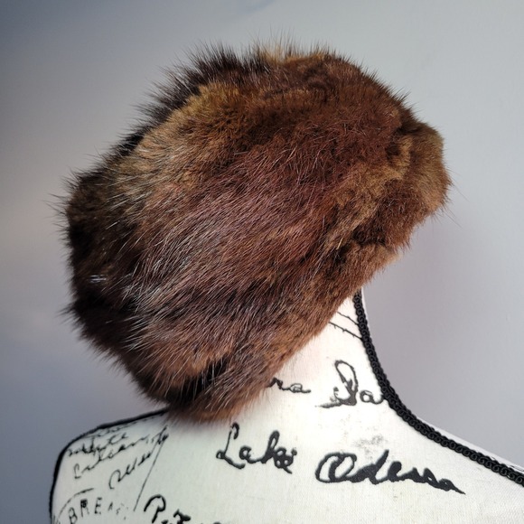 Accessories | Vintage 6s Brown Pillbox Fur Hat Handmade Richcore Old ...